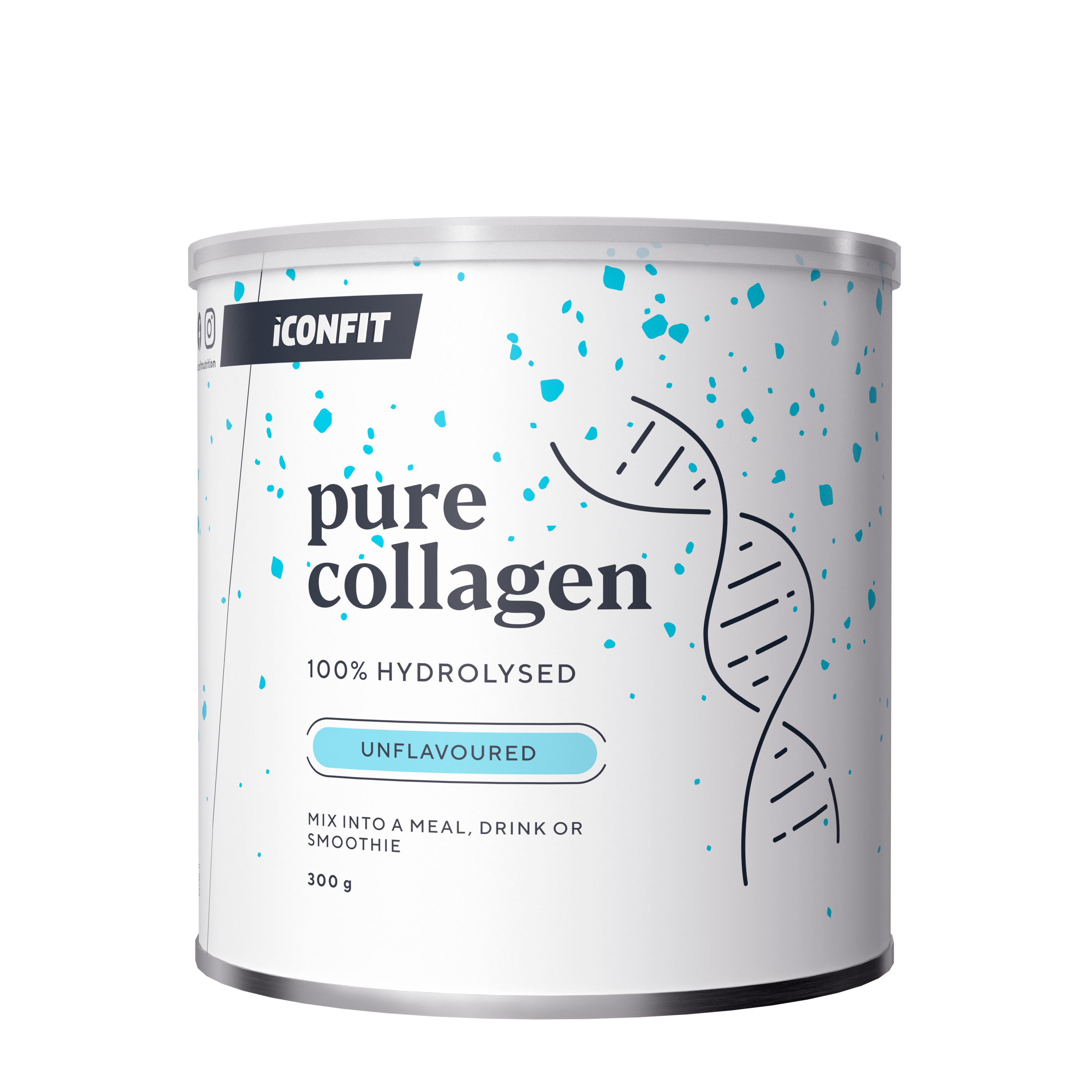 ICONFIT Hydrolysed Collagen 300g - Protein content nearly 100% - ICONFIT